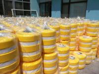 China Highway Rolling Barrier System Safety Anti-Collision Guardrail Polyurethane Roller Bucket for Car Truck Crash Warning for sale