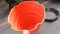 China High Density PE Traffic Safety Barrel Unbreakable Red Road Crash Drum with Reflective Tape for Traffic Control for sale