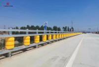 China Highway Rolling Barrier System Safety Anti-Collision Guardrail Polyurethane Roller Bucket for Car Truck Crash Warning for sale