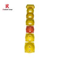China Durable ABS Plastic Traffic Road Stud Reflector Yellow Cat Eye Raised Pavement Marker for Roadway Construction for sale