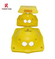 China Durable ABS Plastic Traffic Road Stud Reflector Yellow Cat Eye Raised Pavement Marker for Roadway Construction for sale