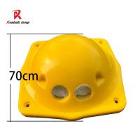 China Durable ABS Plastic Traffic Road Stud Reflector Yellow Cat Eye Raised Pavement Marker for Roadway Construction for sale