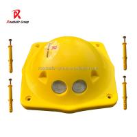 China Yellow 170MM Plastic Cat Eyes Road Reflective ABS Road Studs 70mm for sale