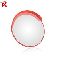 China Clear 180° Orange 35cm 45cm 80cm 60cm PC Plastic Traffic Outdoor Indoor Pole Mount Large Mirrors Convex  Road Mirror for sale