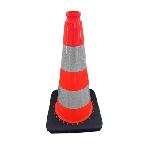 China Total Orange/red Color Traffic Cone with Reflective Film 10 15cm AS PICTURE Free Samples for sale