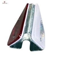 China High-Visibility Galvanize Guardrail Delineator Red & White Reflective Road Reflector for sale