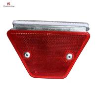 China High-Visibility Galvanize Guardrail Delineator Red & White Reflective Road Reflector for sale