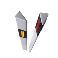 China Beijing ROADSAFE PVC Triangle Pole Warning Flexible Reflective traffic guardrail road delineator post LOGO PVC bollard for sale