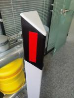 China Beijing ROADSAFE PVC Triangle Pole Warning Flexible Reflective traffic guardrail road delineator post LOGO PVC bollard for sale