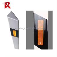 China Beijing ROADSAFE PVC Triangle Pole Warning Flexible Reflective traffic guardrail road delineator post LOGO PVC bollard for sale