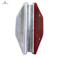 China Galvanized Hot dip Trapezoid Guardrail with Solar Delineator Post and Reflective Panel for Highway Roadside Traffic Safety Guidance for sale