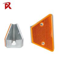 China Galvanized Hot dip Trapezoid Guardrail with Solar Delineator Post and Reflective Panel for Highway Roadside Traffic Safety Guidance for sale