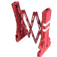 China 230cm Traffic Barrier Fence Road Warning High Quality white Yellow Red Plastic Connecting Barriers For Road Construction Temperary Uasage for sale