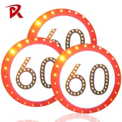 China Solar Powered LED Warning Directional Chevron Traffic Sign for Road Safety for sale