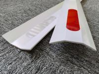 China Beijing ROADSAFE 3 Fold Warning Flexible Reflective traffic guardrail road delineator post LOGO PVC sheet bollard High Quality-Red White for sale