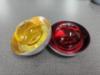 China BLDD Cat Eye Glass Warning Light Glow in the Dark Dock Lights H LOGO Driveway Road Stud LED Glass Road Marker Light for sale