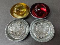 China BLDD Cat Eye Glass Warning Light Glow in the Dark Dock Lights H LOGO Driveway Road Stud LED Glass Road Marker Light for sale