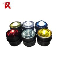 China 360 Degree Reflective Glass Road Stud Tempered Cat Eye Road Stud for Highway and Landscape Pathway Safety for sale