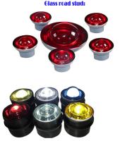 China 360 Degree Reflective Glass Road Stud Tempered Cat Eye Road Stud for Highway and Landscape Pathway Safety for sale