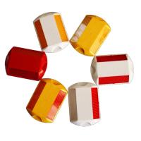 China Yellow White Reflective Temporary Road Studs Plastic Cat Eye 115MM for sale