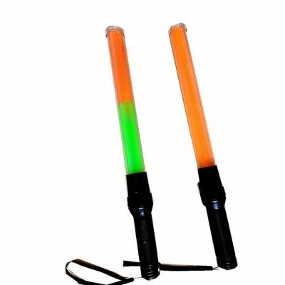 China Factory Waterproof 54cm Durable Green Red LED Traffic Wand Led Traffic Baton Red Green Flashing Light Led for sale