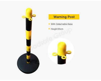 China Road Safe Warning Post Plastic Water Filled Barrier Traffic Line Manager Stanchions for sale