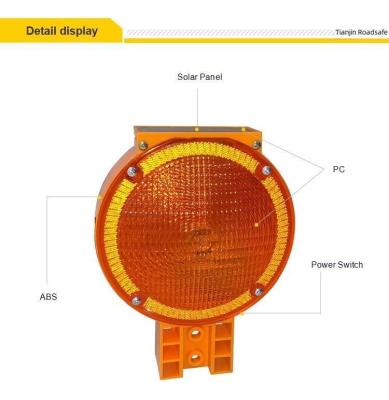 China ISRAEL Market MIC traffic warning light Barricade Warning Lights Obstacle Safety Flashing Light for sale