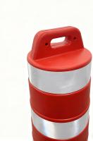 China ROADSAFE Heavy Duty 90cm Plastic Traffic Drum with Enhanced Safety for Roadway Use for sale