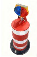 China ROADSAFE Heavy Duty 90cm Plastic Traffic Drum with Enhanced Safety for Roadway Use for sale