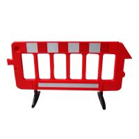China 195cm Length 11.5kgs Weight Durable Material Road Barrier Plastic Traffic Barrier for Road Safety for sale