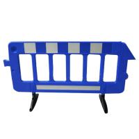 China 195cm Length 11.5kgs Weight Durable Material Road Barrier Plastic Traffic Barrier for Road Safety for sale