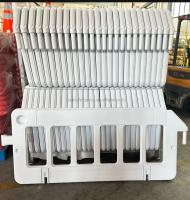 China 195cm Length 11.5kgs Weight Durable Material Road Barrier Plastic Traffic Barrier for Road Safety for sale
