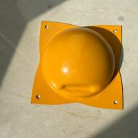 China Iron  Material Road Stud Steel Amber Yellow Coating 65mm Height Enhanced Road Safety Raised Studs for sale
