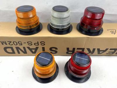 China Solar Warning Light LED Outdoor Waterproof Beacon Light Blinking Amber LED Strobe Warning Light for sale