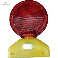 China USA Red Amber ROAD LIGHTS Warning Battery Powered Barricade Green Traffic Lights 185mm Round Flashing Blinker Light Construction for sale