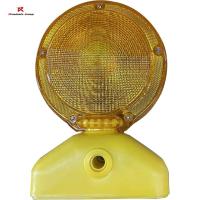 China USA Red Amber ROAD LIGHTS Warning Battery Powered Barricade Green Traffic Lights 185mm Round Flashing Blinker Light Construction for sale