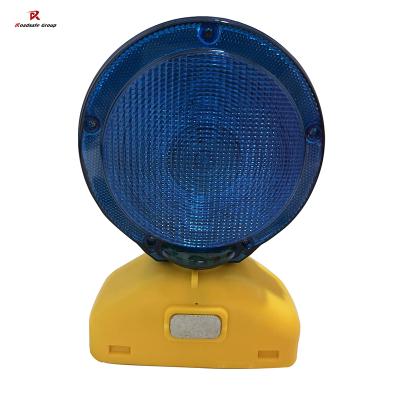 China Solar Powered 28cm Height 505g Weight Traffic Warning Light with 120*30mm Solar Panel for Roadway Safety for sale