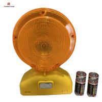 China USA Red Amber ROAD LIGHTS Warning Battery Powered Barricade Green Traffic Lights 185mm Round Flashing Blinker Light Construction for sale
