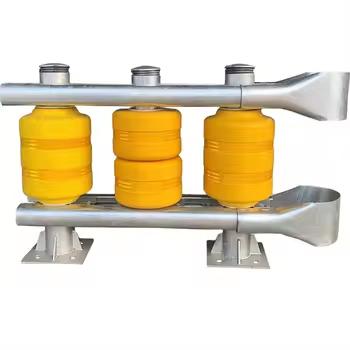 China Philippines Hot Sales Traffic Safety EVA Roller Guardrail Highway Anti-Crash Barrier for sale