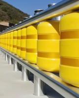China EVA Plastic Rolling Barrier Systerm with Galvanized Steel Framework and Energy-Absorbing Design for Highway Safety Barriers for sale