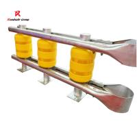 China EVA Plastic Rolling Barrier Systerm with Galvanized Steel Framework and Energy-Absorbing Design for Highway Safety Barriers for sale