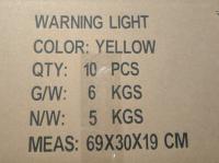 China 8pcs LED Flashing Saudi Arabic 390mm ROADSAFE Solar Sunflower Light Traffic Warning Light Yellow Traffic Sign Amber Light for sale