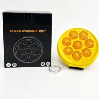 China 8pcs LED Flashing Saudi Arabic 390mm ROADSAFE Solar Sunflower Light Traffic Warning Light Yellow Traffic Sign Amber Light for sale