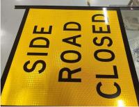 China Australian Standard Class 1 Reflectivity Traffic Sign PVC Controller Corflute with 600mm Road Safety Signs for sale