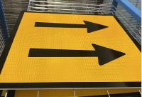 China Australian Standard Class 1 Reflectivity Traffic Sign PVC Controller Corflute with 600mm Road Safety Signs for sale