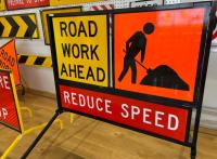 China Australian Standard Class 1 Reflectivity Traffic Sign PVC Controller Corflute with 600mm Road Safety Signs for sale