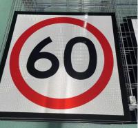 China Australian Standard Class 1 Traffic Sign PVC Controller Corflute Multi Message Signs 600x600mm for sale