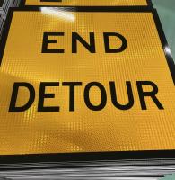 China Australian Standard Class 1 Traffic Sign PVC Controller Corflute Multi Message Signs 600x600mm for sale
