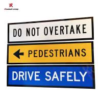 China Australian Standard Class 1 Traffic Sign PVC Controller Corflute Multi Message Signs 600x600mm for sale