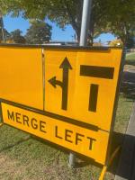 China Australian Standard Class 1 Traffic Sign PVC Controller Corflute Multi Message Signs 600x600mm for sale